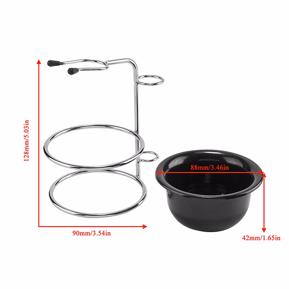 Wismee Shaving Kit 3 In 1 Shaving Brush Set Shaving Soap Bowl, Shaving Brush Stand Holder, Badger Hair Shaving Brush Kit Shaving Cleaning Tool Christmas Thanksgiving Present for Men Teen Boys