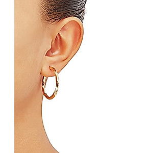 Welry 30mm Twisted Hoop Earrings in 14K Yellow Gold