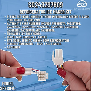 Supplying Demand 243297609 243297613 Refrigerator Ice Maker Replacement Model Specific Not Universal