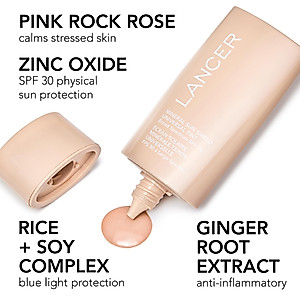 Lancer Skincare Sheer Fluid Sun Shield, Broad-Spectrum SPF 30 Sunscreen, 2 Fl Oz