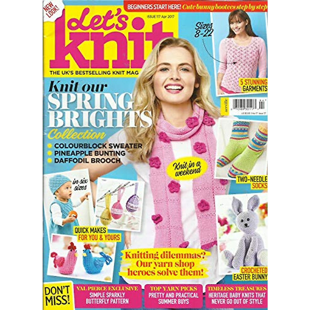 LET'S KNIT MAG, ISSUE,117 APRIL, 2017 FREE GIFTS OR INSERTS ARE NOT INCLUDED.