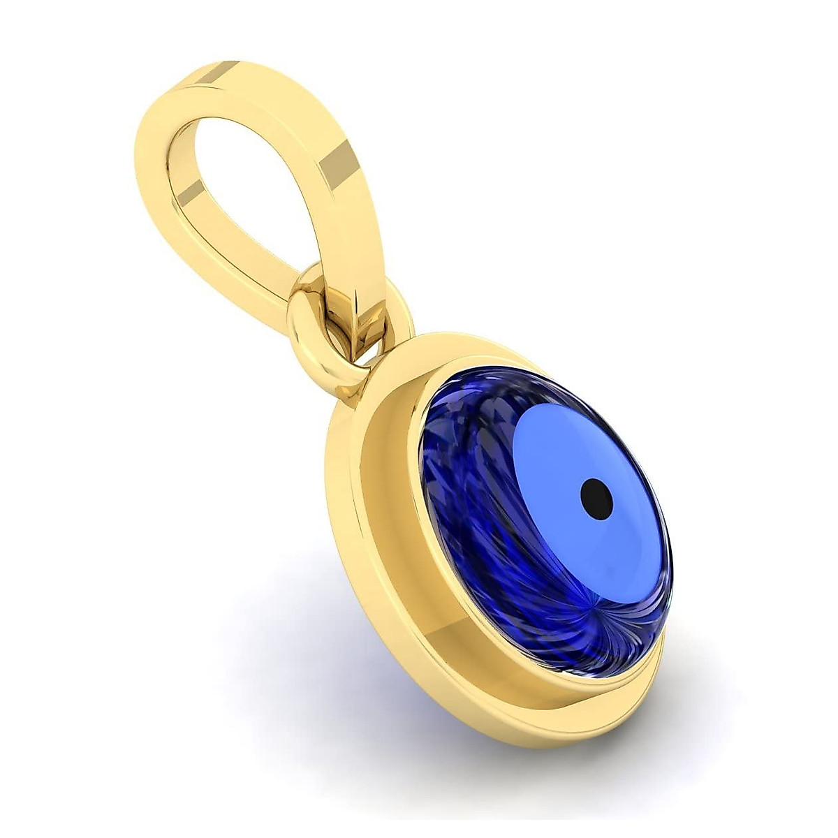 SirDaksh 5.25 Carat Blue Evil Eye Charms Pendants For Women's