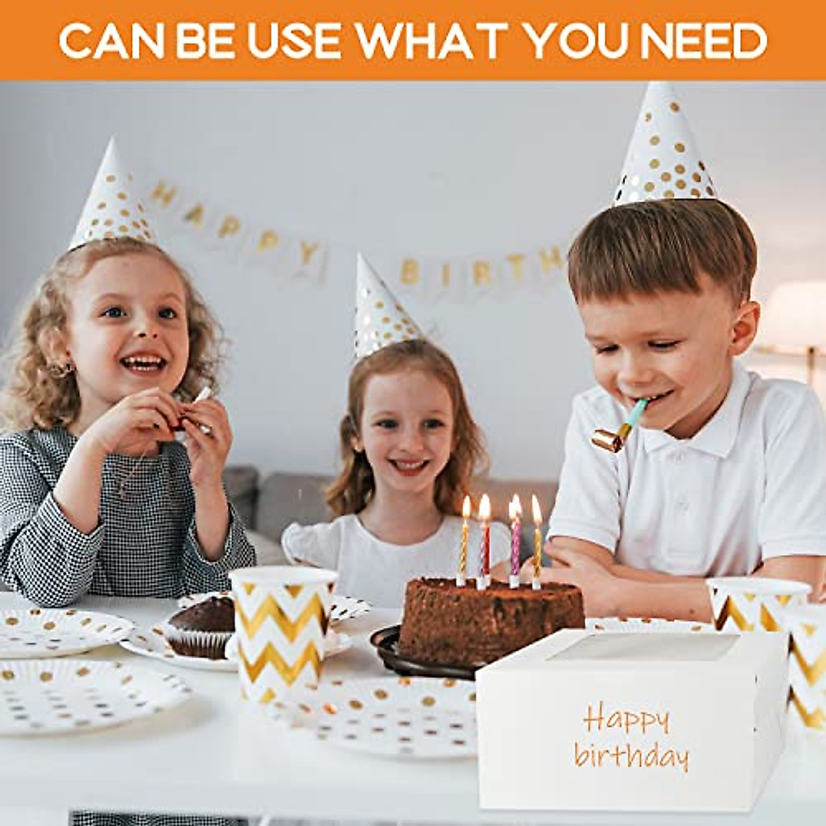 ZENOWICK Cake Boxes Set (50 Pcs, 25 Boxes & 25 Boards) White 10x10x5 Inches Tall Cake Boxes with Window,Boxes with Round Cake Boards for Christmas, Birthday Party, Valentine's Day,Pastries, Cookies