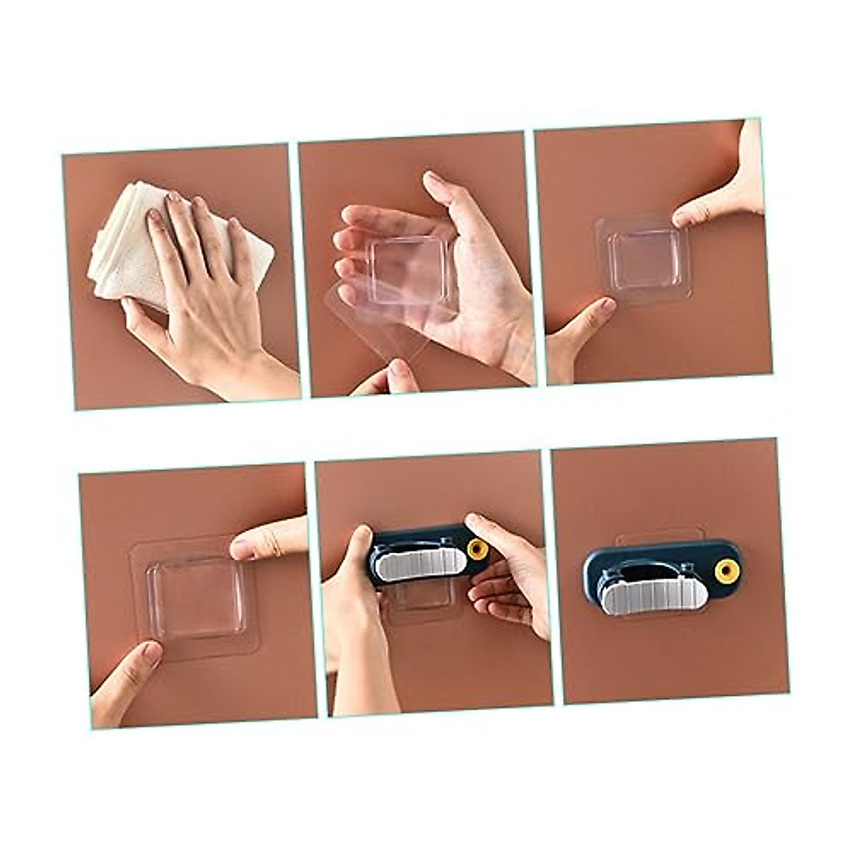 CRILSTYLEO 4pcs Mop Broom Holder Broom Wall Mount Wall Mounted Clothes Hanger Punch Garage Broom Holder Wall Mounted Shelves for Wall Mount Clothes Mounted Mop Holder Cleaning Tools