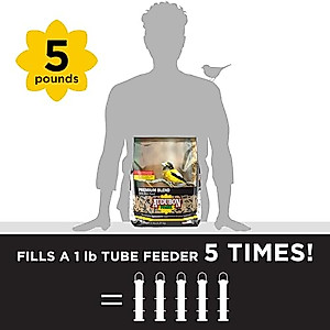 Audubon Park 12225 Premium Blend Wild Bird Food, 5-Pounds, 80 Fl Oz (Pack of 1)