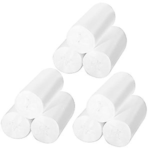 XCX Mini Trash Bags for Mini Trash Can, 0.5 Gal / 2 Liter Small Garbage Bags, 270 Count / 9 Rolls, White