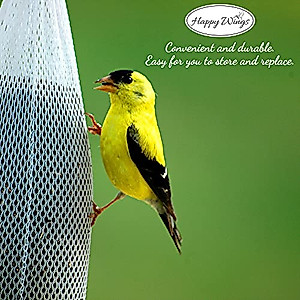 Happy Wings Refillable Nyjer/Thistle Empty Sock - Pack of 3 I Bird Feeder