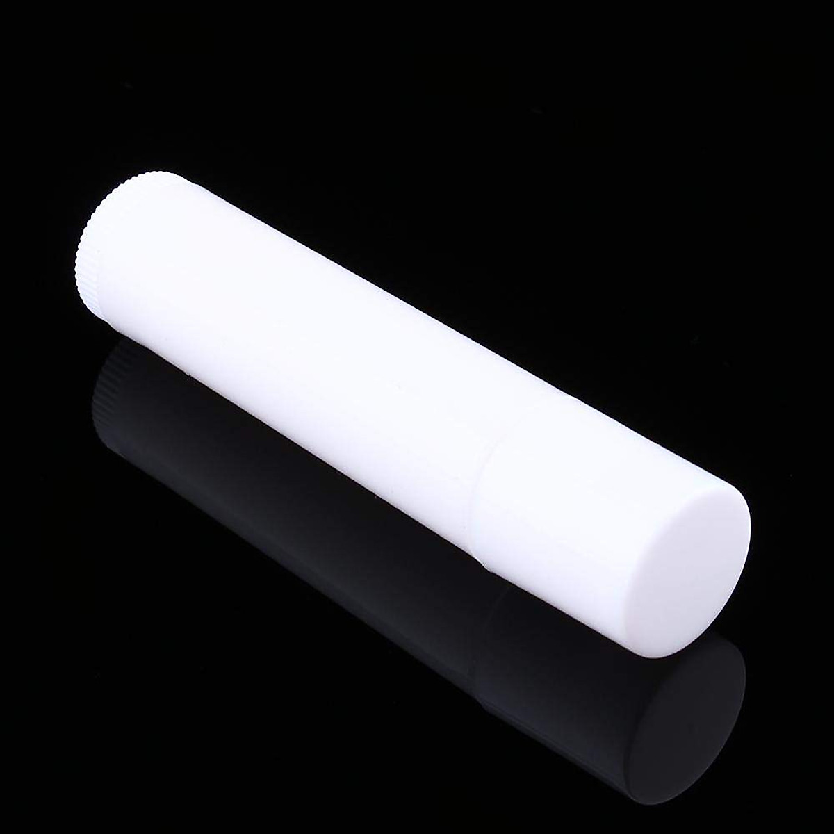 100PCS 5ml Clear Sturdy Black White Empty Round Plastic Lip Balm Tubes Containers for DIY Refillable Lip Gloss Tube Lipstick Containers