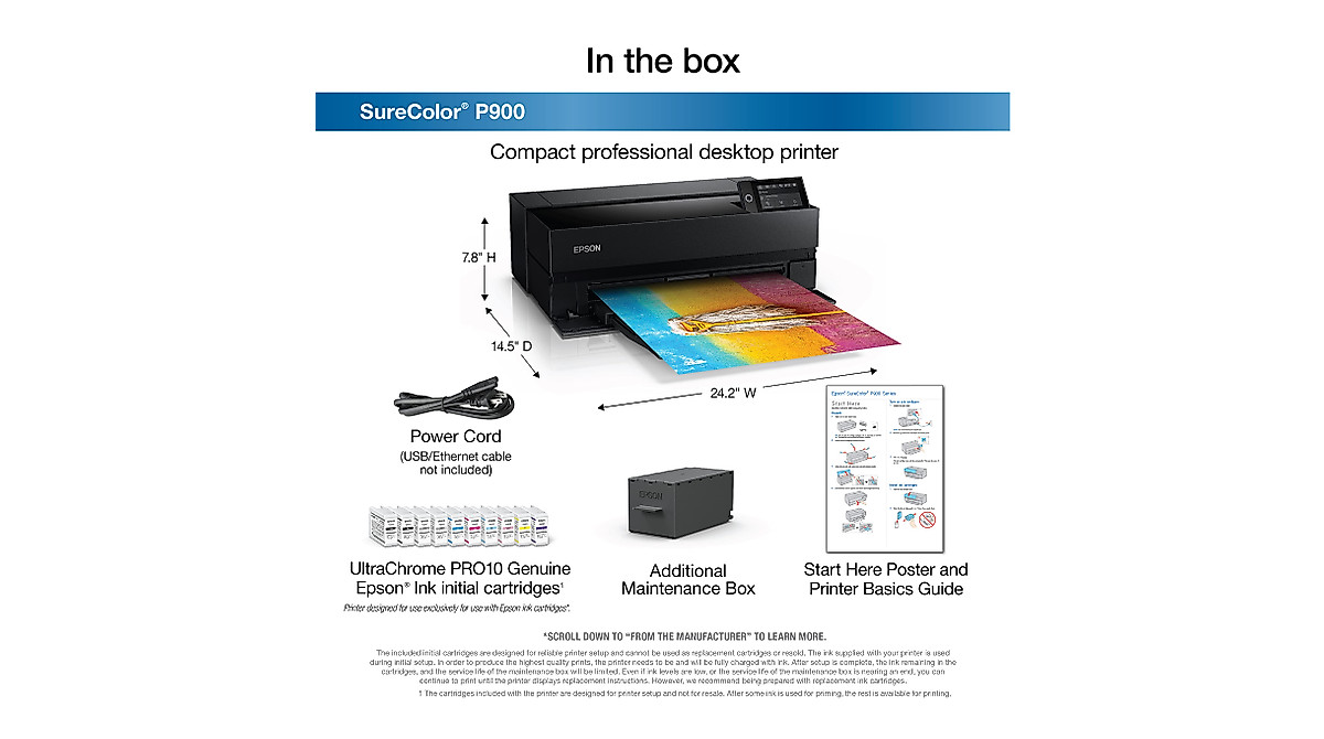 Epson SureColor P900 17-Inch Photo Printer - Renewed