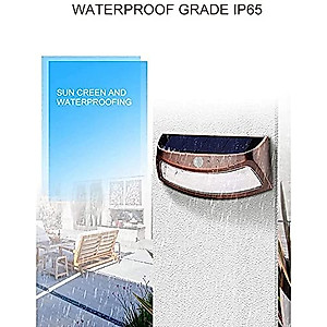 Solar Lights Outdoor Solar Wall Light Home Outdoor Garden Retro Decorative Wall Waterproof Solar Wall Lamp Solar Motion Sensor Lights Wide Angle Security for Patio, Fence, Yard, Garden, Garage, Stairw