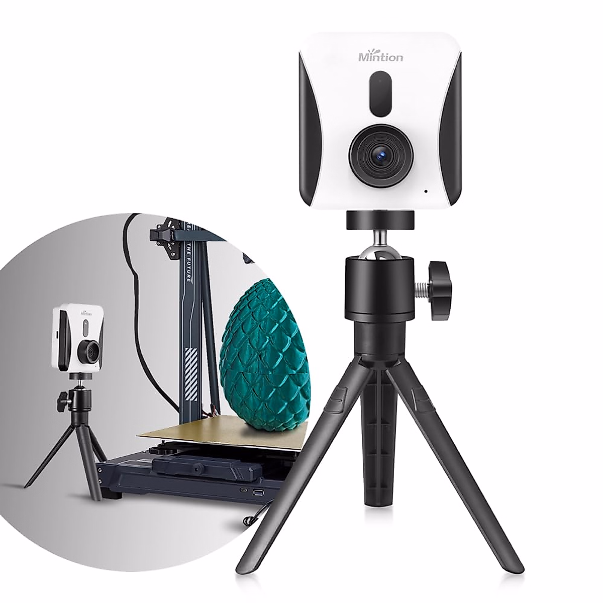 3D Printer Camera, Beagle Camera V2, WiFi Remote Monitor&Control, Plug&Play, Manual Focus Digital Zoom, Time-Lapse Video, Compatible with Klipper Elegoo Neptune 4 Series, Ender 3 V3 SE, etc 3D Print