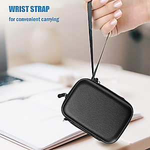 ProCase Hard Carrying Case Compatible for Samsung T7 / T7 Touch Portable SSD with Silicone Cover, Shockproof Storage Travel Organizer for T7 Touch Portable 500GB 1TB 2TB USB Solid State Drives -Black