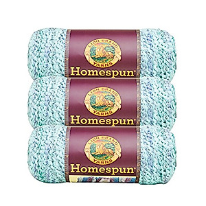 (3 Pack) Lion Brand Yarn 790-329 Homespun Yarn, Waterfall3