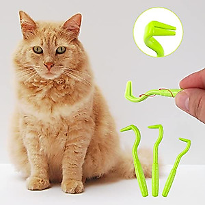 TOYMIS 6pcs Tick Removal Tool, Tick Remover for Dogs Cats and Humans Convenient Tick Remover Plastic with Tweezers Comb and Magnifying Glass