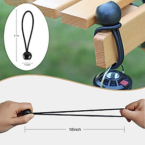 Cingfanlu 10 Pack Patio Umbrella Tie Strap with Outdoor Umbrella Strap Flexible Umbrella Tie Adjustable Securing Straps for Multipurpose Parasol Patio Accessory