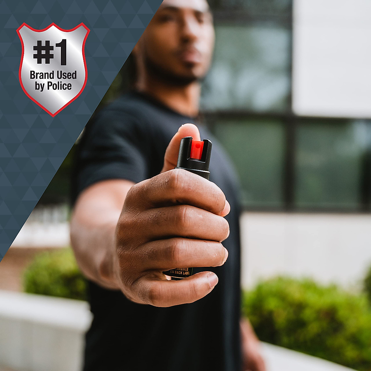 SABRE Pepper Gel with Attachment Clip, 35 Bursts (5X The Competition), 12-Foot (4-Meter) Range, Gel is Safer, UV Marking Dye, Twist Lock Safety