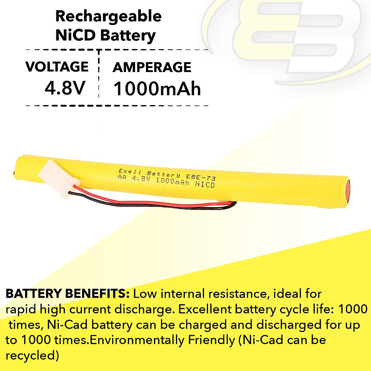 (2-Pack) Emergency/Exit Lighting Battery Fits and Replaces Atlite 24-4008, ALAP3305, Teig 24Y4008