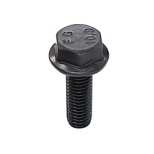 binifiMux 10pcs M8 x 25mm Flanged Hex Head Bolts Flange Hexagon Screws, Full Thread, Grade 10.9 Alloy Steel, Black Oxide Finish,