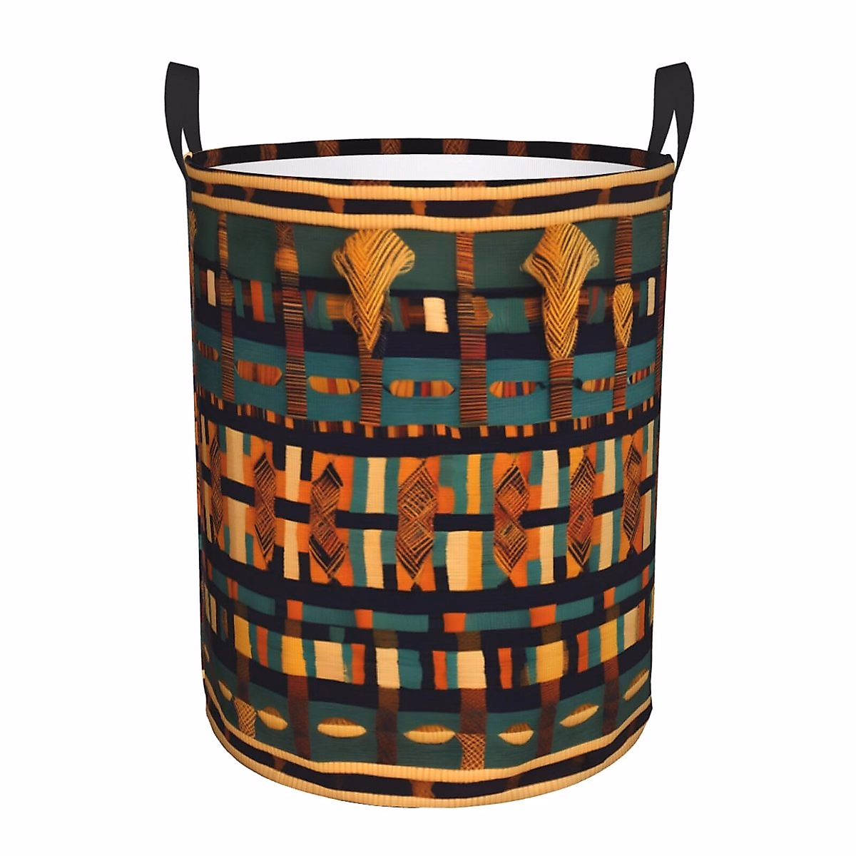 Laundry Basket, Laundry Hamper, Hampers For Laundry, Clothes Baskets Collapsible With Handles,African Classic Weave