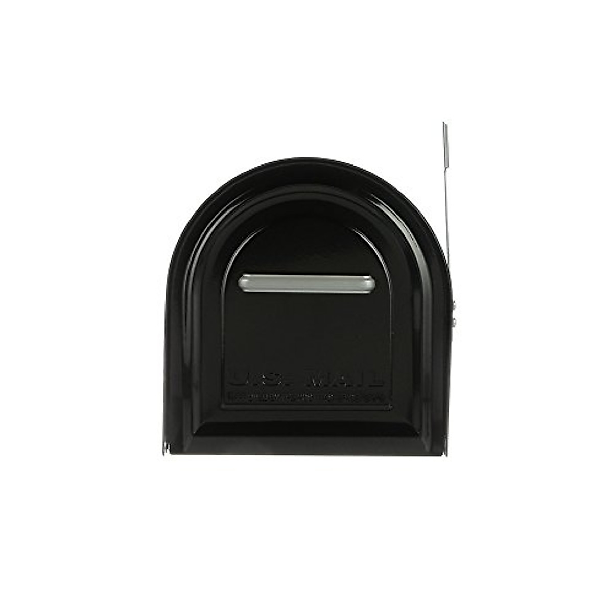 Gibraltar Mailboxes Reliant Locking, Large Capacity, Galvanized Steel, Post-Mount Mailbox, Black