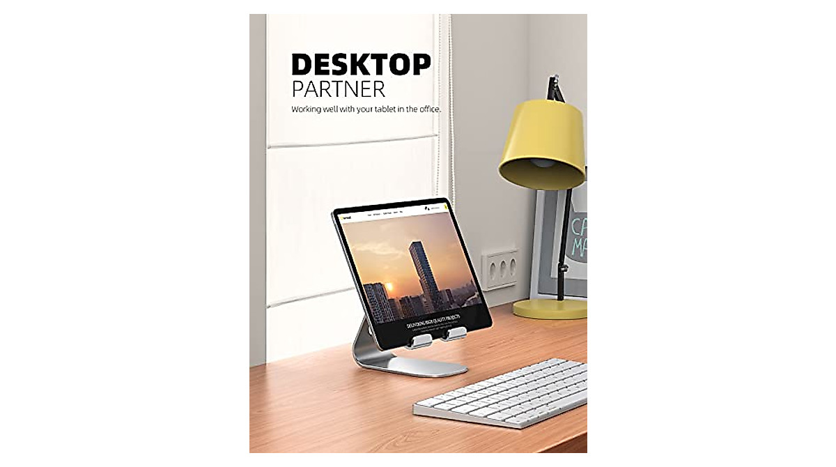 Lamicall Adjustable Tablet & Laptop Stand Bundle for Ergonomic Work