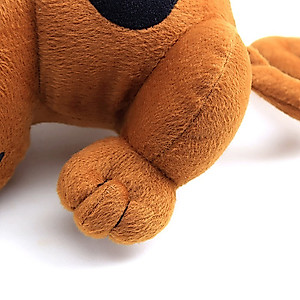 ZJYJING Plush Animal Brown Plush Dog Toy, Cute Cartoon Dog Stuffed Plush Pillow Toy Adult Children Birthday Plush Toy (11.8")