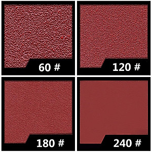 Dobetter 120Pcs Detail Sandpaper Sanding Paper Assortment, Mouse Sander Sandpaper Sheet Sanding Sheets 60 120 180 240 Grits Sandpaper for Detail Sander, Finger Sander -DSP-3