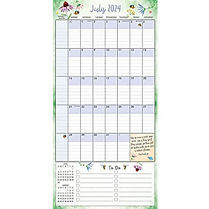 2024 Family Planner, 17-Month Calendar Planner: August 2023 - December 2024, 12" x 12" - The Busy Bee