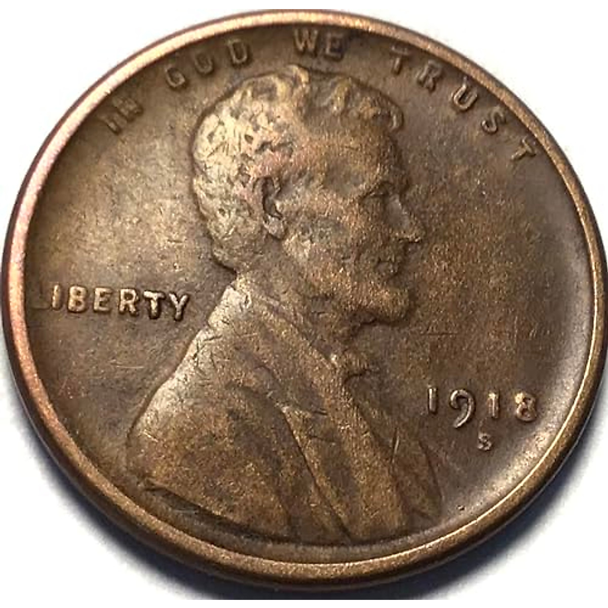 1918 S Lincoln Wheat Cent Penny Seller Extremely Fine