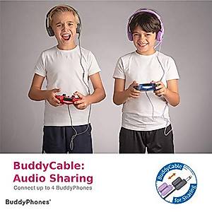 ONANOFF Galaxy, Volume-Safe Kids School and Gaming Headset with Microphone, Perfect for PS4, Xbox One, Nintendo Switch, or Computer, Grey