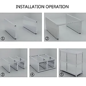 GOCHUSX Stainless Steel Shelf, Kitchen Storage Rack, 3-Tier Shelving Units and Storage, Standing Shelving Work Table for Kitchen Garage Office ( Color : Silver , Size : 80X30X80CM )