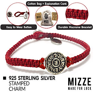 Red String Macrame Prosperity Financial Success & Evil Eye Protection Bracelet for Women with Silver Coin Charm - Gift for new job, long distance relationship gift, new business gift