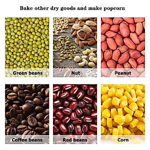 Household Coffee Roasters Machine Electric Coffee Beans Roaster for Cafe Shop Home Use 500g/1.1lb (Upgrade 110V-120V)