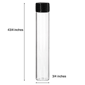Nicunom 30 Pack Clear Small Glass Vials with Screw Caps and Plastic Stoppers, 30ml Empty Vials Liquid Sample Vial, Leak-Proof