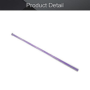 Fielect Deep Purple Straight Line Acrylic Round Rod Standard Plexiglas PMMA Bar Tolerance for DIY 8mm Diameter 250mm Height 1Pcs