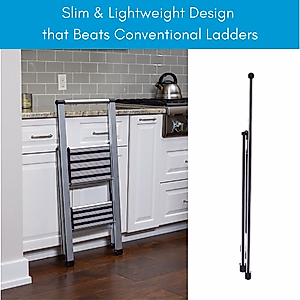 2 Step Ladder | 2 Anti-Slip Steps | Folding Step Stool | 250 lb. Capacity