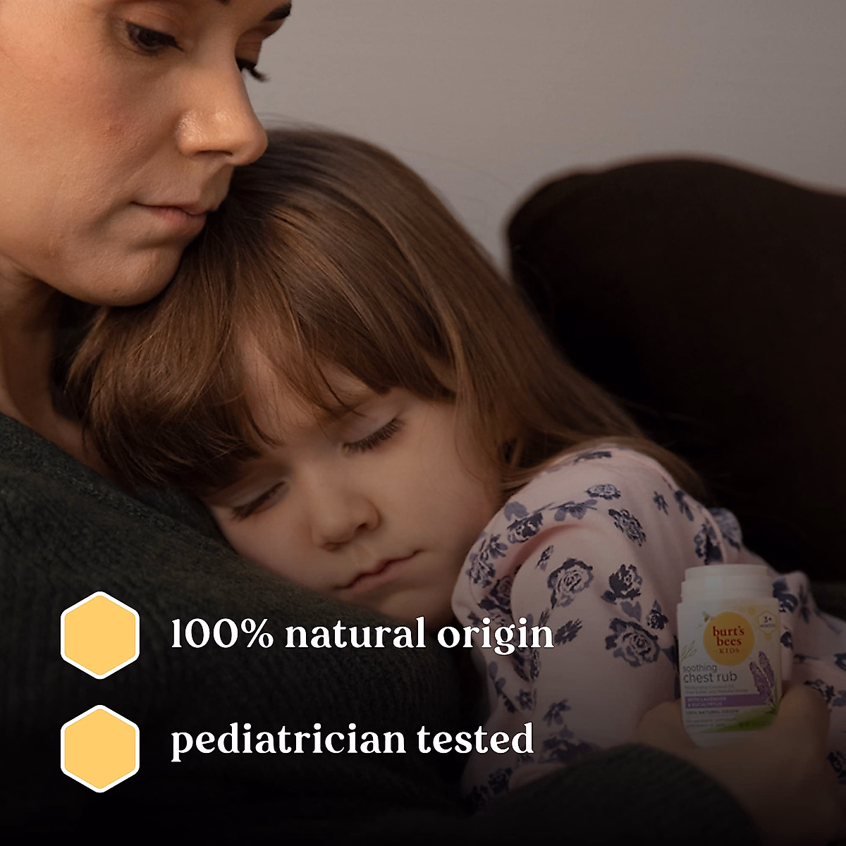 Burt's Bees Kids Chest Rub Stick, Coconut Oil, Shea Butter and Manuka Honey Lavender & Eucalyptus, White, 1 Ounce