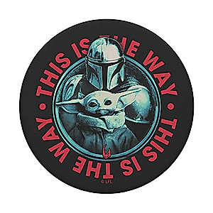 Star Wars: The Mandalorian & Child This Is The Way Circle PopSockets PopGrip: Swappable Grip for Phones & Tablets