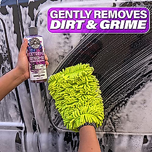 Chemical Guys CWS207 Extreme Bodywash & Wax Foaming Car Wash Soap, (Works with Foam Cannons/Guns or Bucket Washes) For Trucks, Motorcycles, RVs & More, 128 fl oz (1 Gallon), Grape Scent