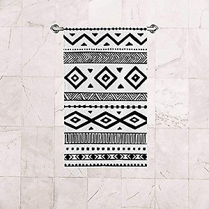 Vantaso Bath Hand Towels Set of 2 Ethnic Boho Style，Soft Absorbent Washcloths Towel for Bathroom Kitchen Hotel Gym Spa