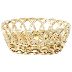 Vintiquewise 16 Inch Decorative Round Fruit Bowl Bread Basket Serving Tray, Large
