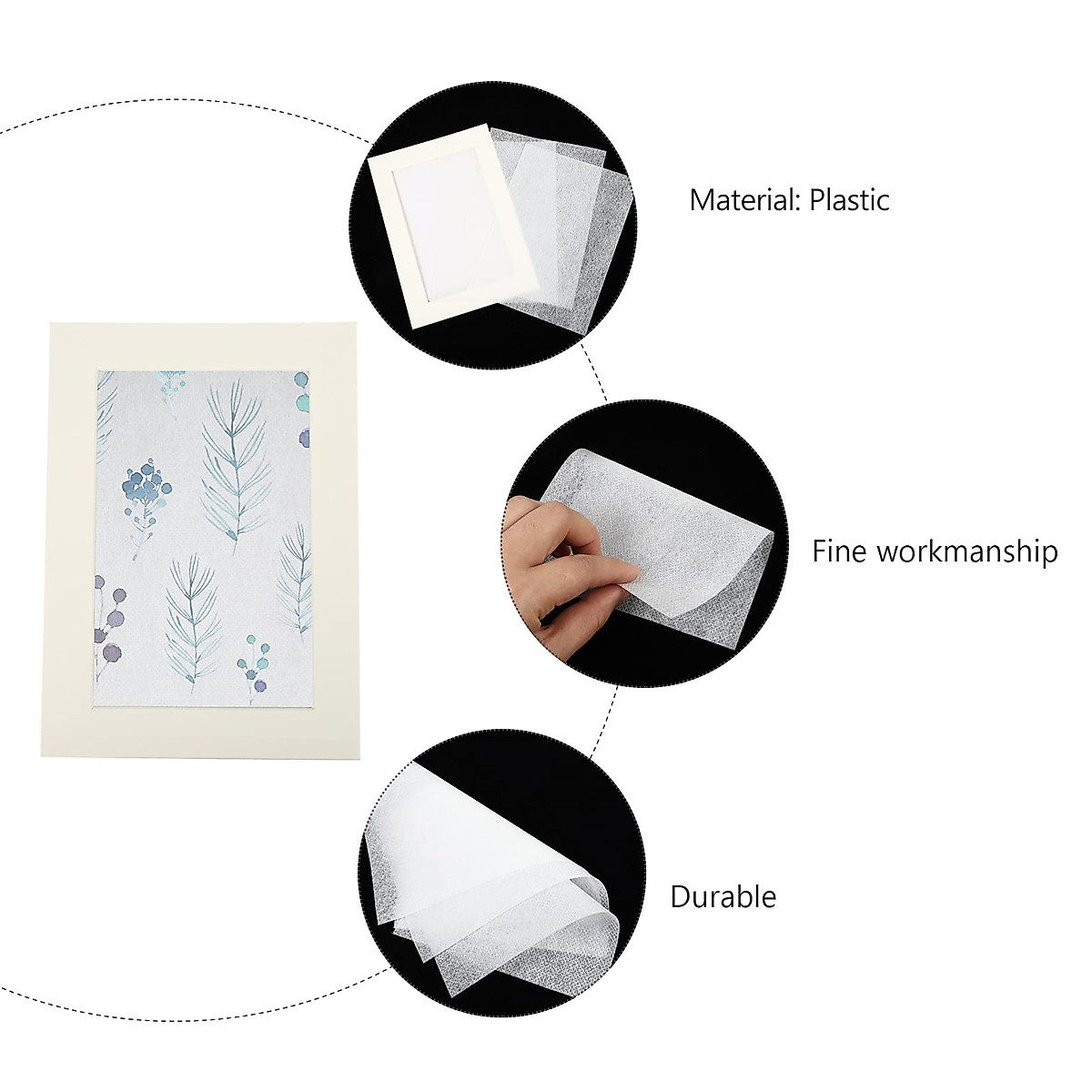 EXCEART 2 Sets of Dried Flower Storage Bags Self Sealing Bag Simple Plant Specimen Pouch Resealable Bags for Packaging Food Storage Containers for Beans Coffee Snack