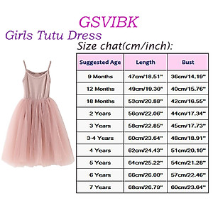 GSVIBK Baby Girls Tutu Dress Toddler Tulle Tutu Dress Infant Tulle Dresses Princess Party Dress 580 Orange 120