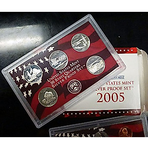 2005 S Silver Proof Set Various US Mint Ogp