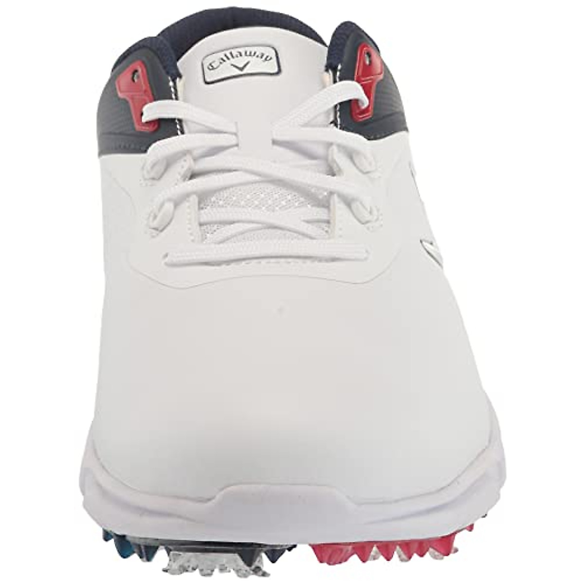 Callaway Footware Men's Golf Coronado v3 Sneaker, White/Blue/Red, 10.5