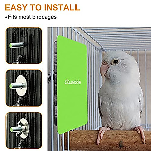 Feneya Bird Cage Heater, Higher Heat Transfer Efficiency Snuggle Up Bird Warmer for Exotic Pet Birds, 10W Aluminum Shell Bird Heater for Cage for Parakeets, Parrots, 3.7"x5.7"