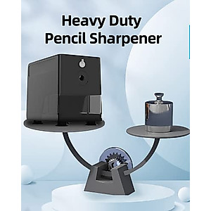 ZMOL Electric Pencil Sharpeners, Classroom Pencil Sharpener,Heavy Duty for 6-8mm Wooden/Colored Pencils,3 Sharpness Settings,Essential School Supply for Classroom Office Home