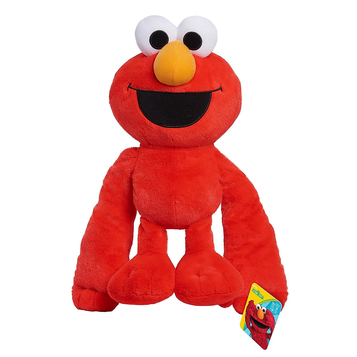 Sesame Street Monster Hugs Elmo 2-pound Weighted Sensory 19-inch Snuggly Plush, Kids Toys for Ages 18 Month, Amazon Exclusive by Just Play
