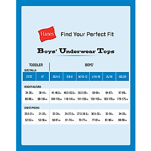 Hanes Boys' Undershirt, EcoSmart Short Sleeve Crew Shirts, Multiple Packs Available, White, Large