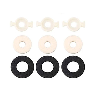 Jiayouy 16Pcs Trumpet Valve Spring Felt Washers Cork Pad Set Trumpet Valve Replacement Parts